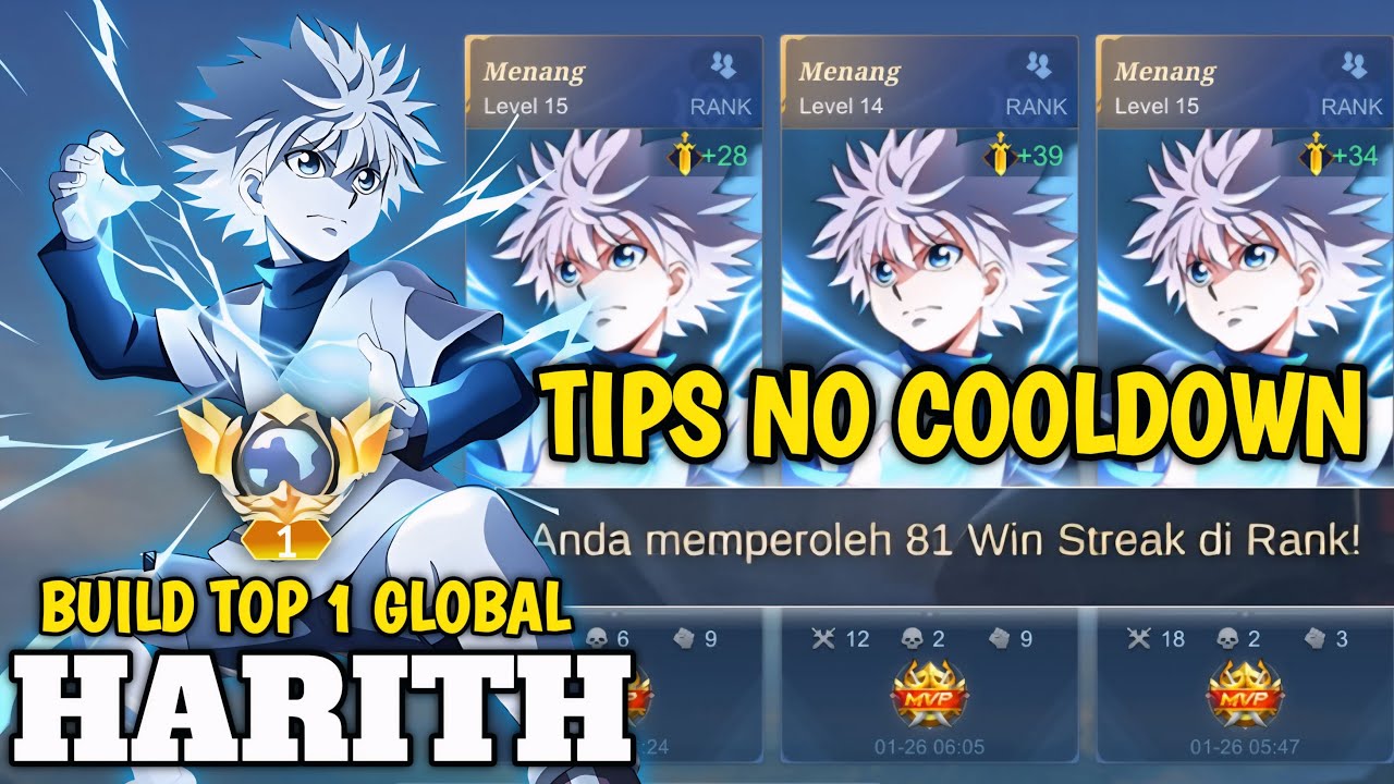 TUTORIAL, TIPS DAN CARA MAIN HARITH NO COOLDOWN PATCH TERBARU 2025! | HARITH GAMEPLAY - MLBB ...