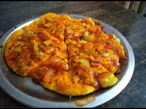 #BesanPizza #Tomato #Onion #Chilli #BantidiBhhatti #TeenMom  #HighProtien #BreakfastSnack #5minRecp