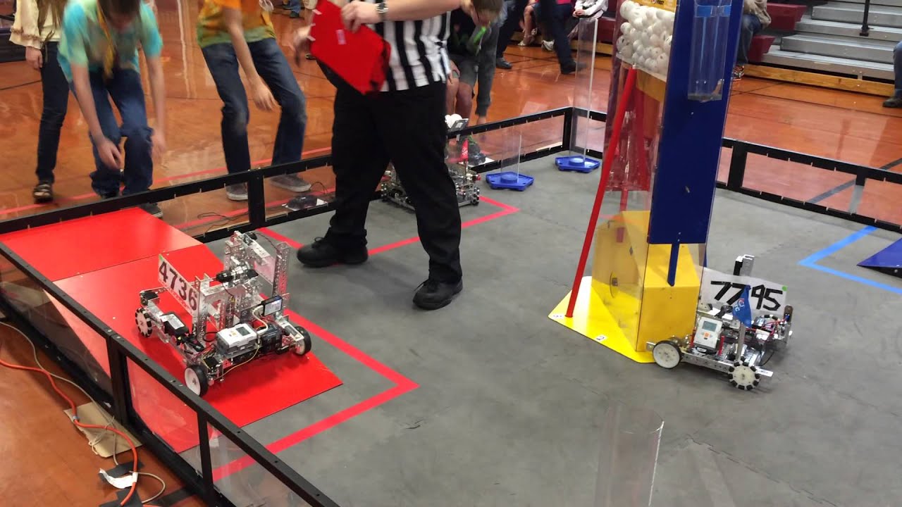 Windsor FTC Cascade Challenge Robot 4736: First Match - YouTube