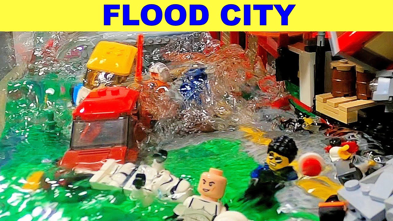 LEGO FLOOD on STAR WARS ™ Film Set - DAM Breach - Full ACTION Disaster ...