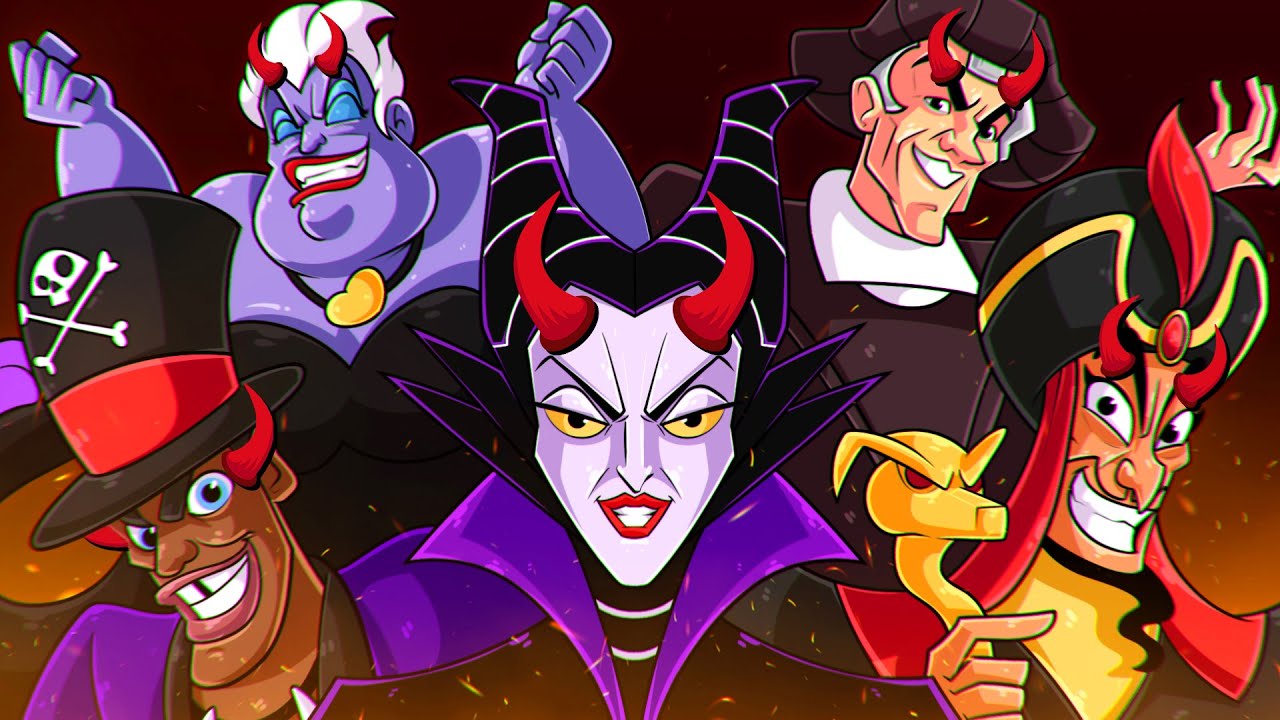 Every Disney Animation Villain: Evil to Most Evil - YouTube