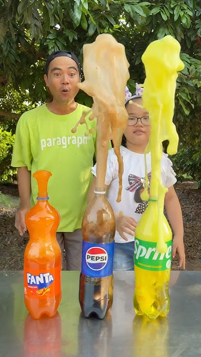 Sprite, Fanta, Pepsi VS mentos - YouTube