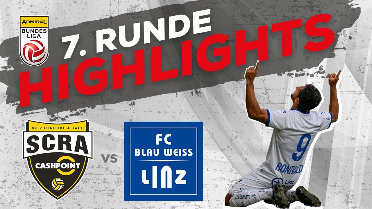Cashpoint SCR Altach - FC Blau-Weiß Linz 7. Runde ADMIRAL Bundesliga ...