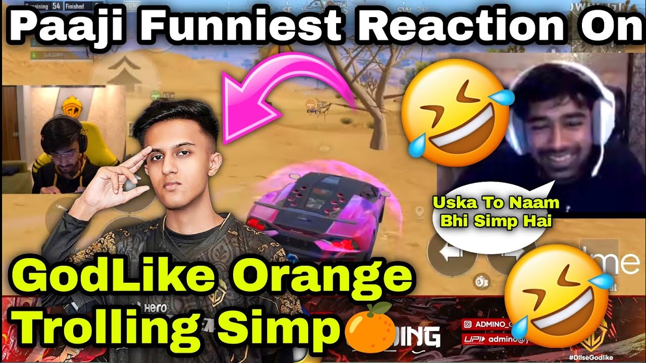 Neyoo Funniest React On GodLike Orange 🍊 Trolling Simp 🤣& Golden Words ...