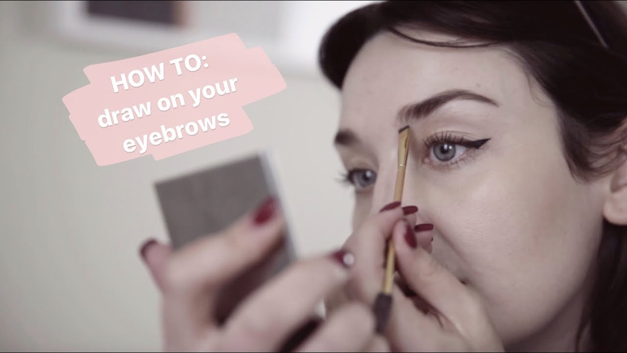 HOW TO: DRAW ON YOUR BROWS - YouTube
