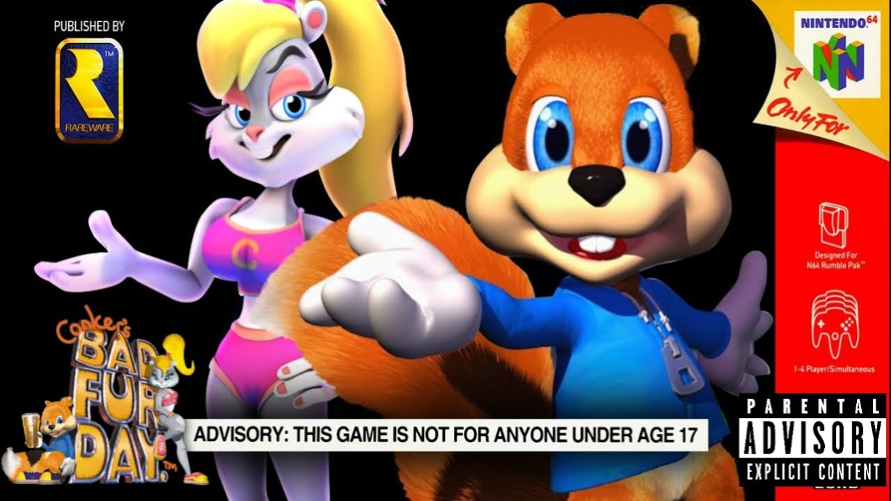 -N64- CONKER'S BAD FUR DAY Pt.1 Gameplay (Facecam) {1080p/60fps} - YouTube