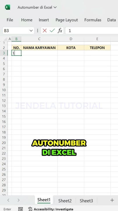 Autonumber Di Excel‼️ Belajarexcel Exceltips Excelhacks Exceltutorial Excel Microsoft 0099