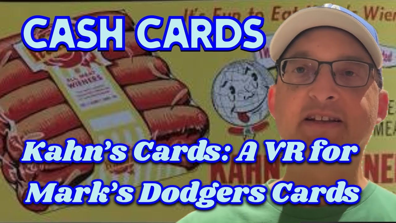 Kahn’s Cards: A VR for Mark’s Dodgers Cards @MarksDodgersCards #sportscards #vintagecards - YouTube