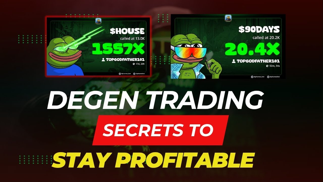 Degen Trading Secrets To Stay Profitable - YouTube