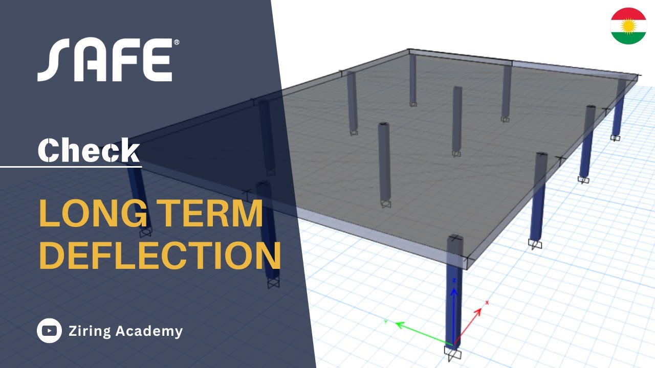 Check Long Term Deflection - CSi SAFE - YouTube