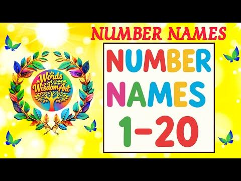 Number names 1- 20 | Number spelling | Learn Numbers 1 to 20 | Spell numbers #numbernames - YouTube