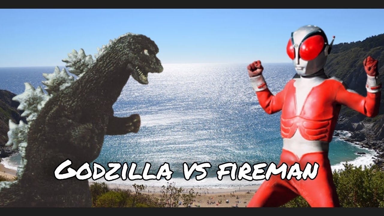 Godzilla VS Fireman Fanmade Battle - YouTube