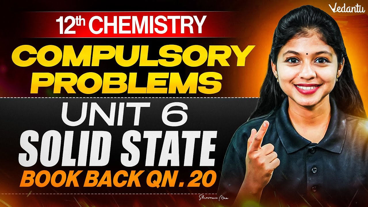 12th Chemistry | Unit 6 Solid State Compulsory Problems Qn 20 | Public ...