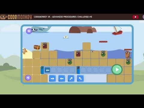 CodeMonkey Jr Advanced Procedures 5 - YouTube