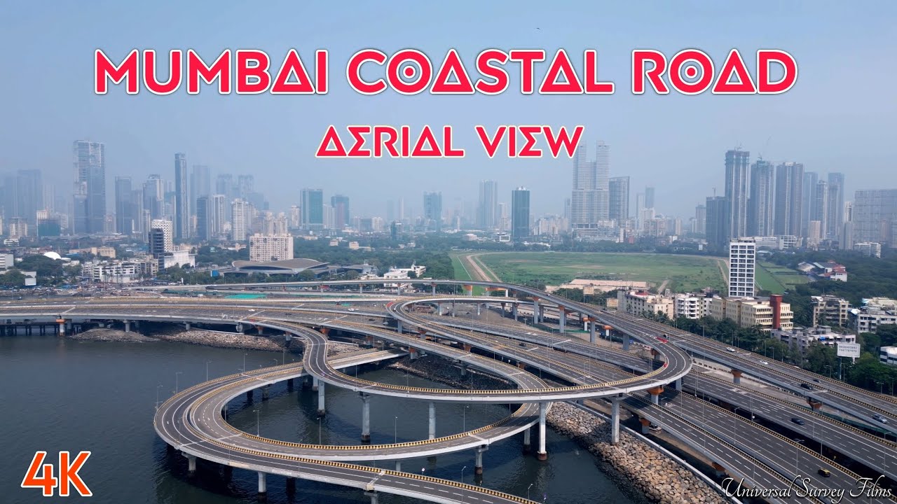 Mumbai Coastal Road | Mahalaxmi Race Course | Best Drone Footage Ever ...