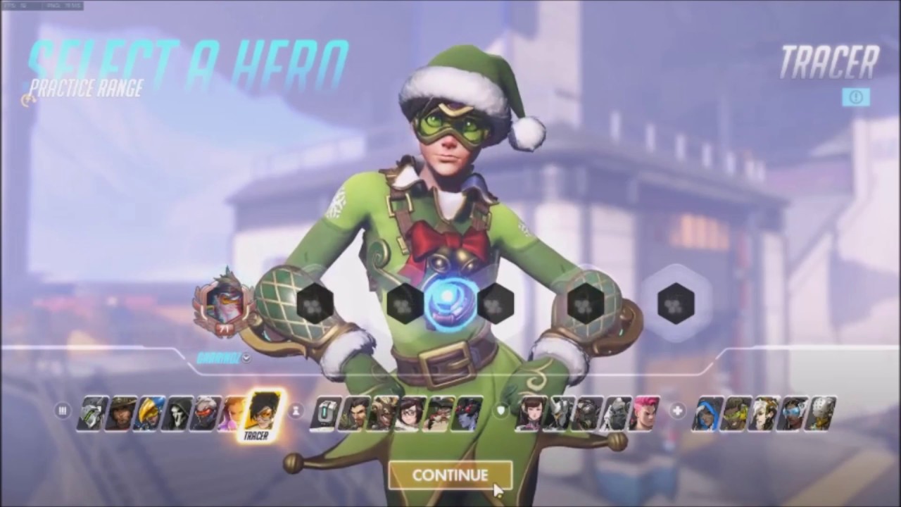[Overwatch] Tracer - Jingle [In-Game Skin Showcase] 트레이서 - YouTube