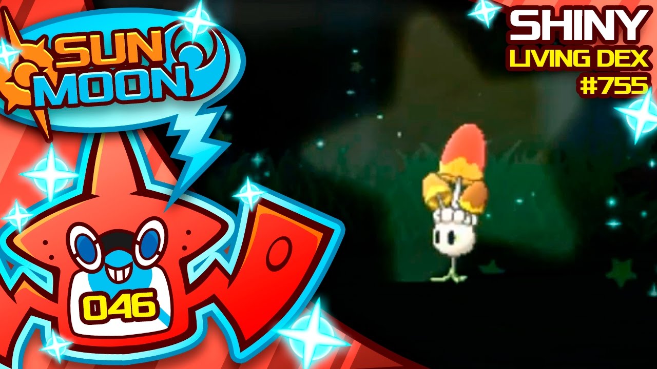SHINY MORELULL!!! Quest For Shiny Living Dex #755 | Pokemon Sun Moon ...