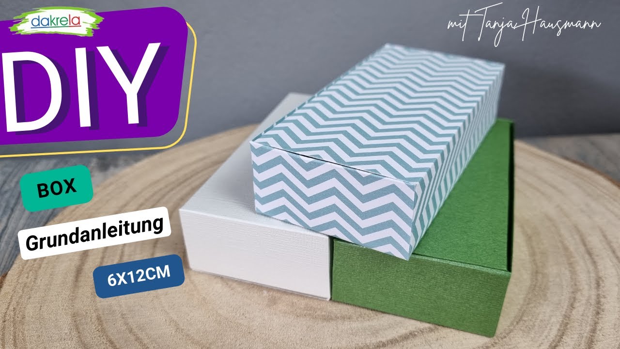 DIY Einfache Geschenkbox 6x12cm Grundanleitung Basiswissen Basteln ...