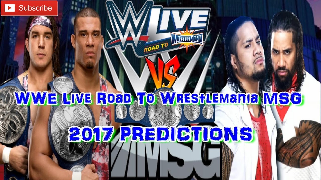 WWE Live Road To Wrestlemania MSG SD Live Tag Team Championship ...