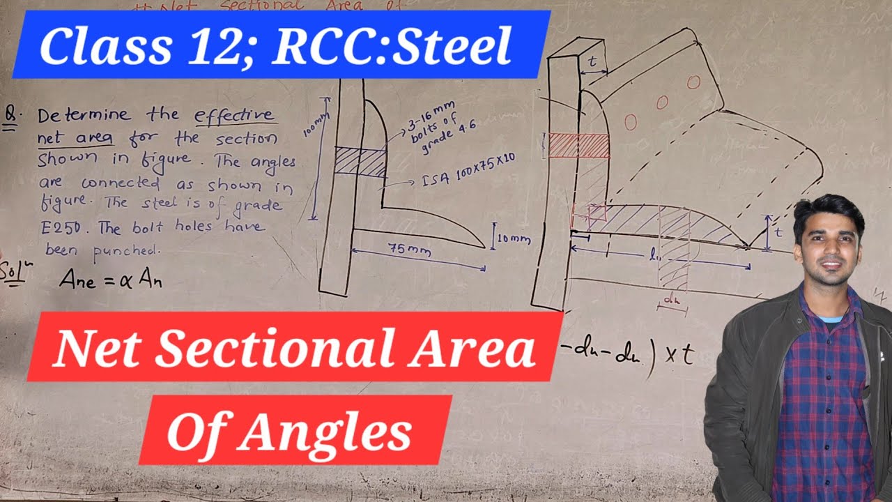 #2 Net Sectional Area | Steel Structures | Net Sectional Area of Angles ...