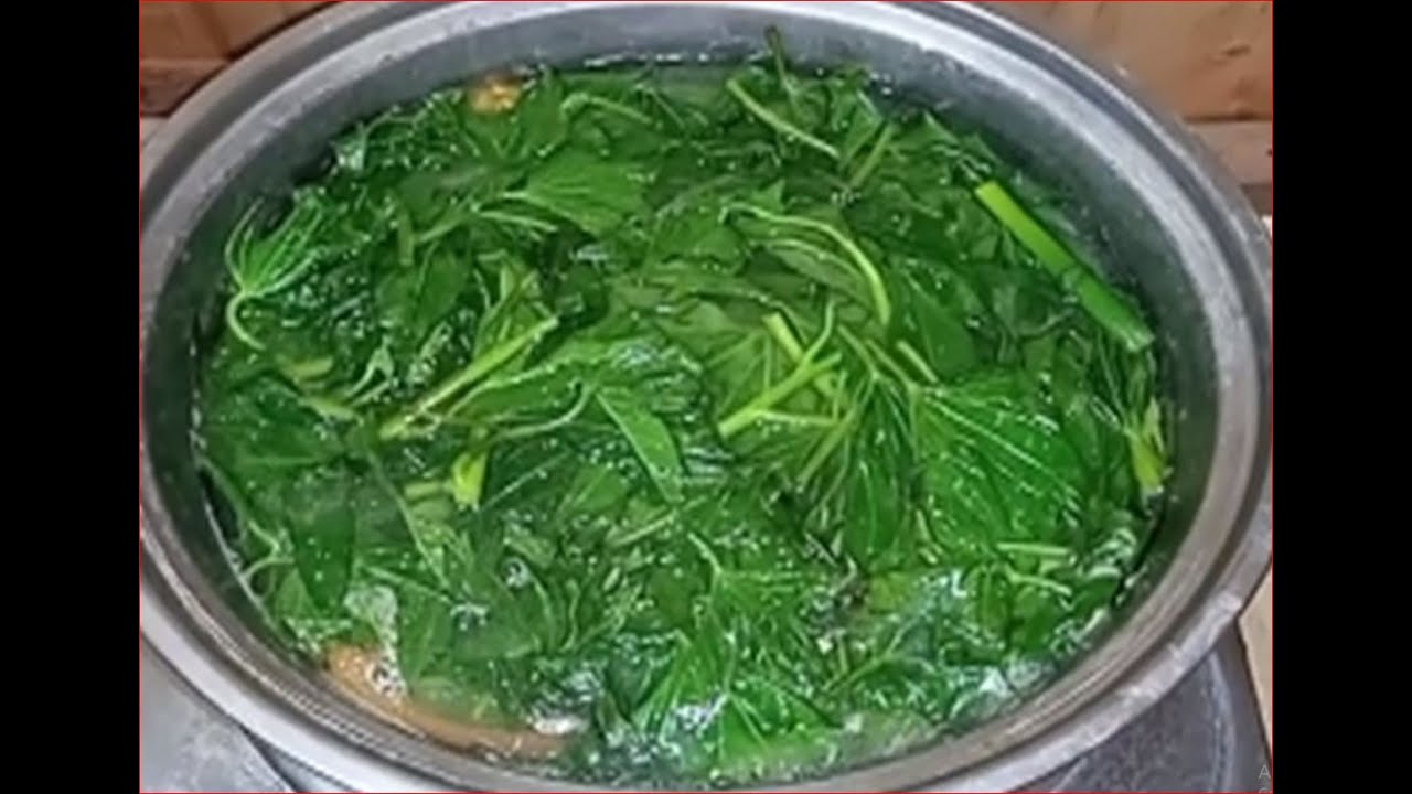 Sinabawang dilis with talbos ng kamote - YouTube