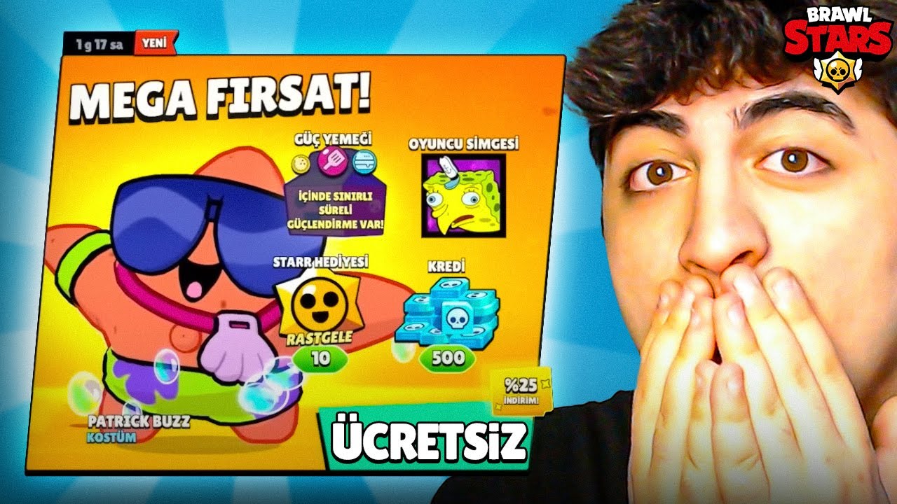 Mega Firsata Ücretsİz Patrİck Buzz Geldİ Brawl Stars Youtube