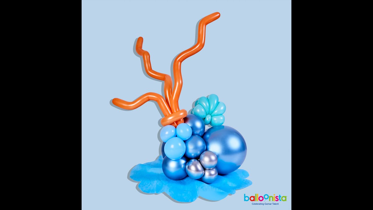 Crafting Underwater Wonders: Balloon Coral Reef Tutorial - YouTube