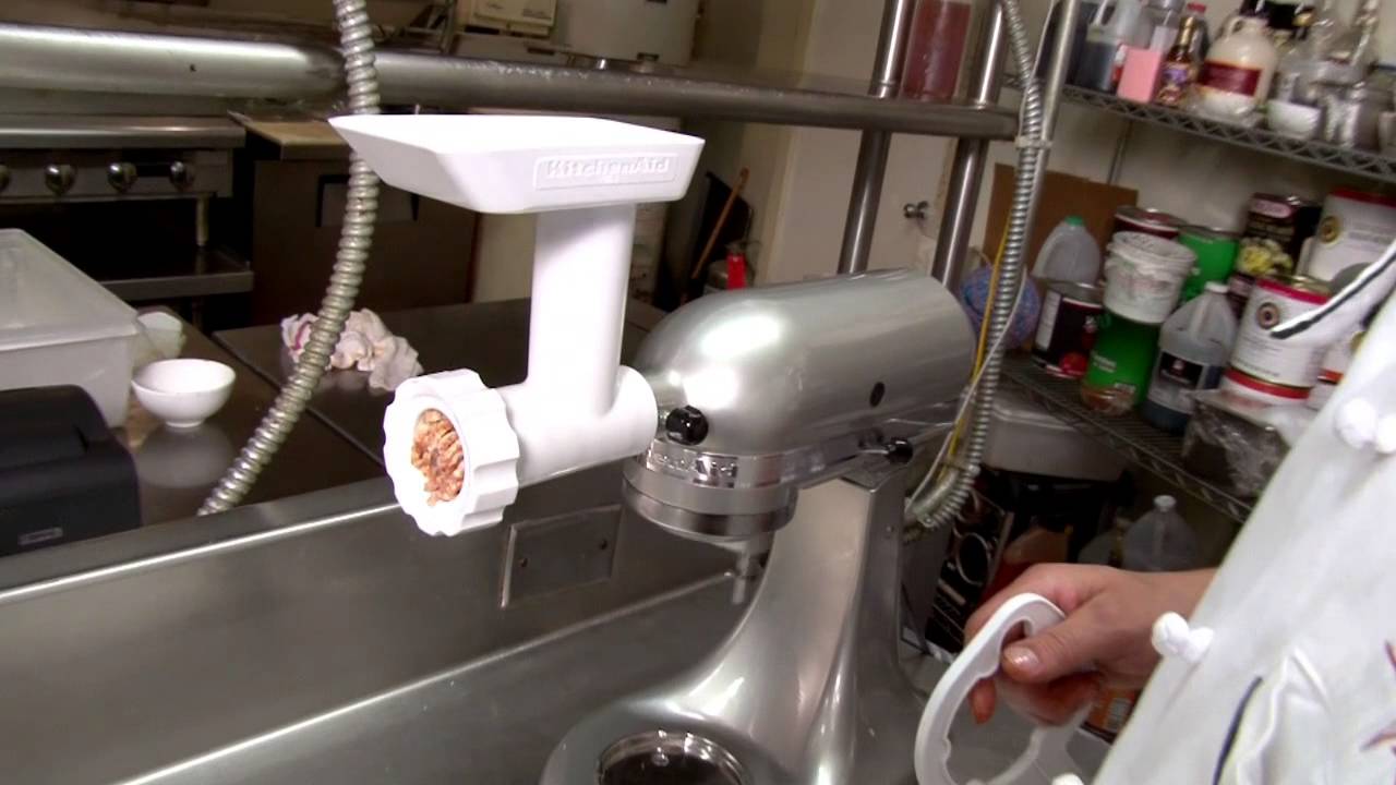 In the Chef’s Corner: Food Grinder Attachment | KitchenAid - YouTube