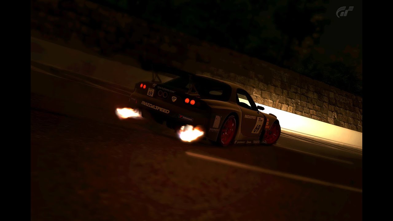 Gran Turismo 5 - Mad Mike RedBull RX7 - Spitting Flames With No Exhaust ...