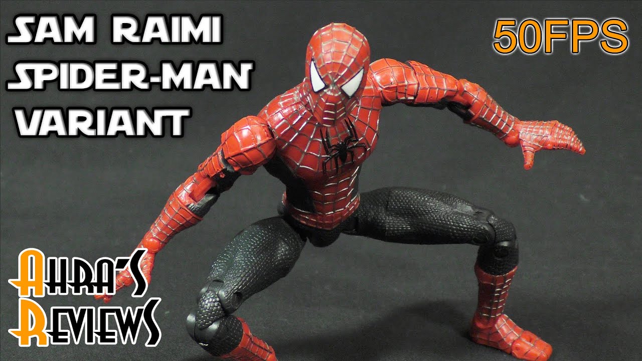 Super Poseable Spider-man Sam Raimi Movie Toy Biz Variant Action Figure ...