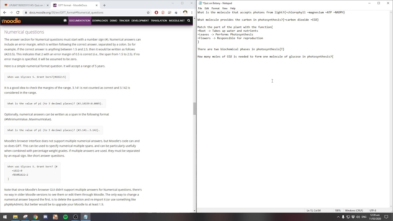 Moodle Tutorial Quiz Making 3 Adding Questions To A Quiz Notepad