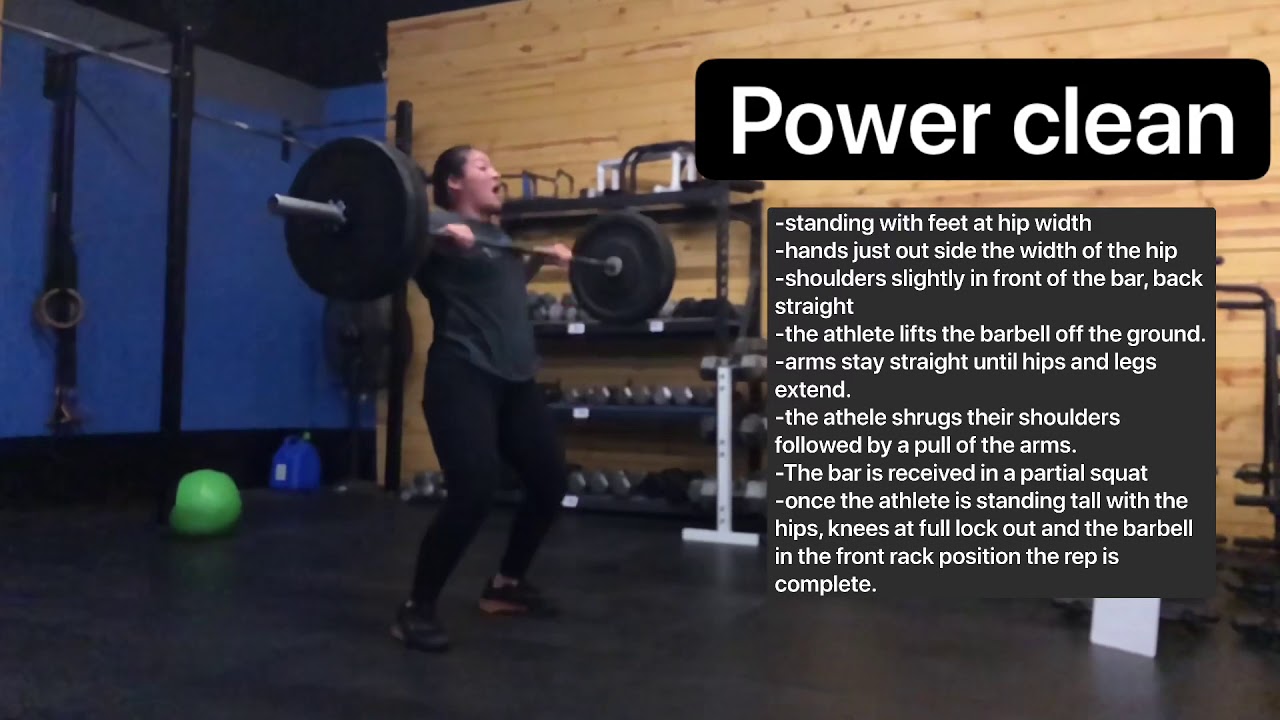 Power clean demo v1 - YouTube