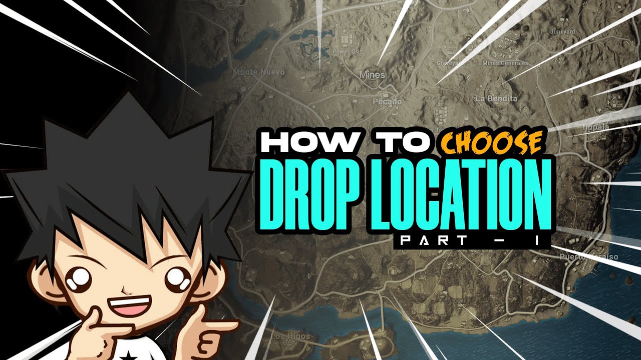 HOW TO SELECT DROP LOCATION IN BGMI COMPETITIVE | HOW TO WIN BGIS ...