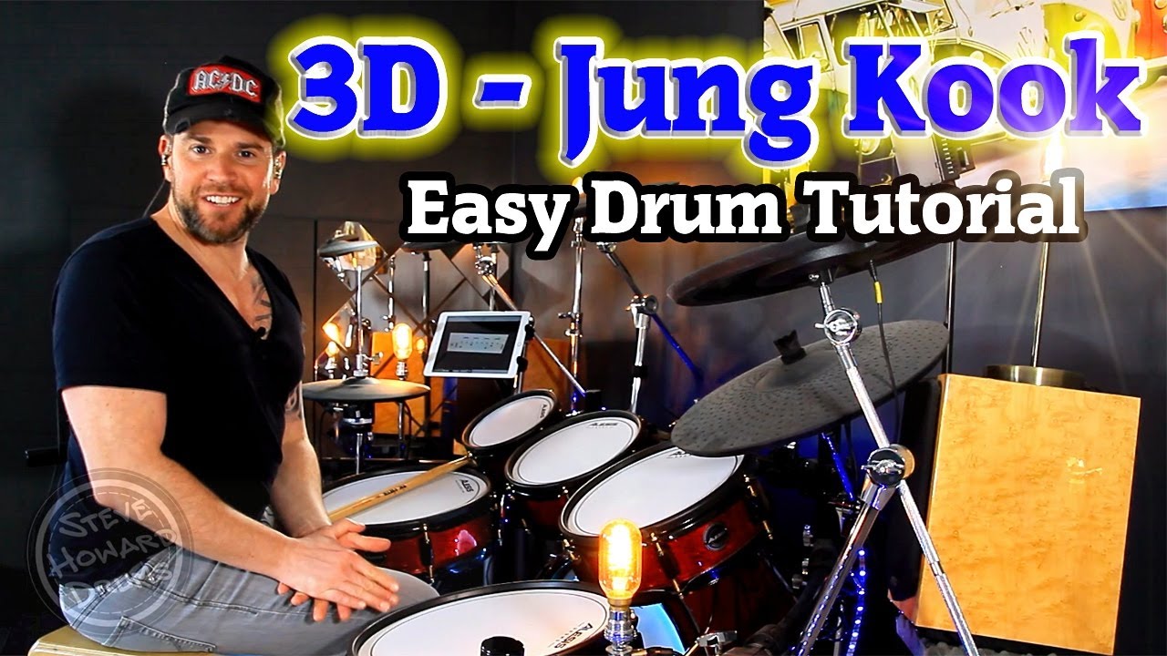 Easy Drum Tutorial -Jung Kook - 3D - Drum Lesson - YouTube