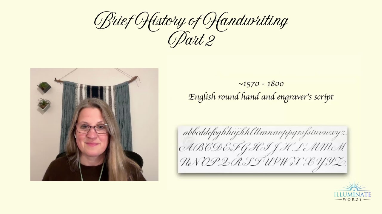Brief History of Handwriting part 2 - YouTube