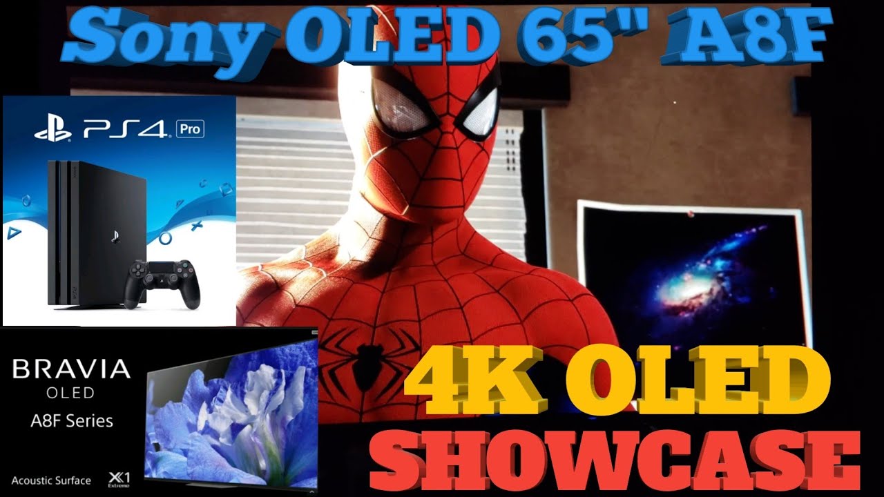 RAF PLAYS : Spiderman PS4 Pro on the Sony OLED 65" A8F - YouTube