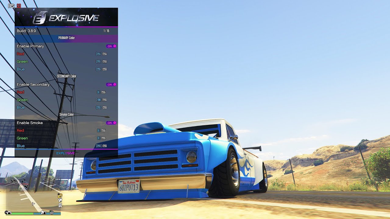 GTA 5 PC 1.64 Best Mod Menu Explosive - Vehicle Options p.2 (Extended ...