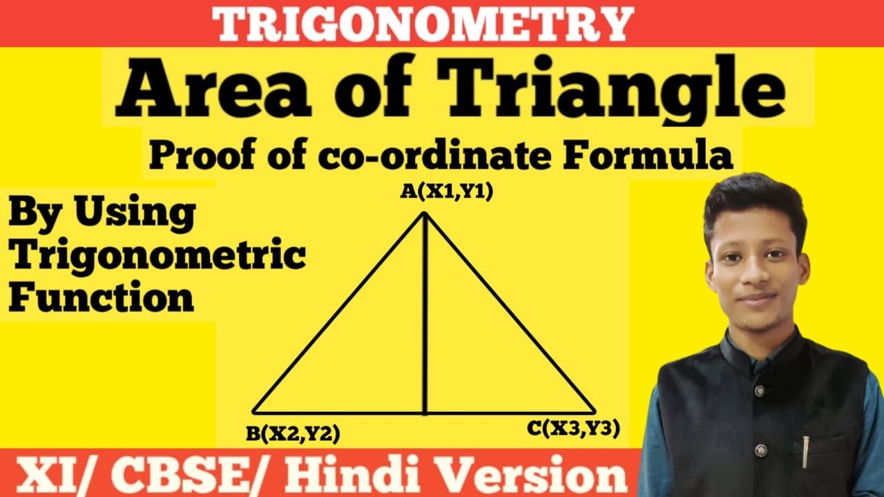 Proof of Co-ordinate geometric Area of triangle formula by using ...