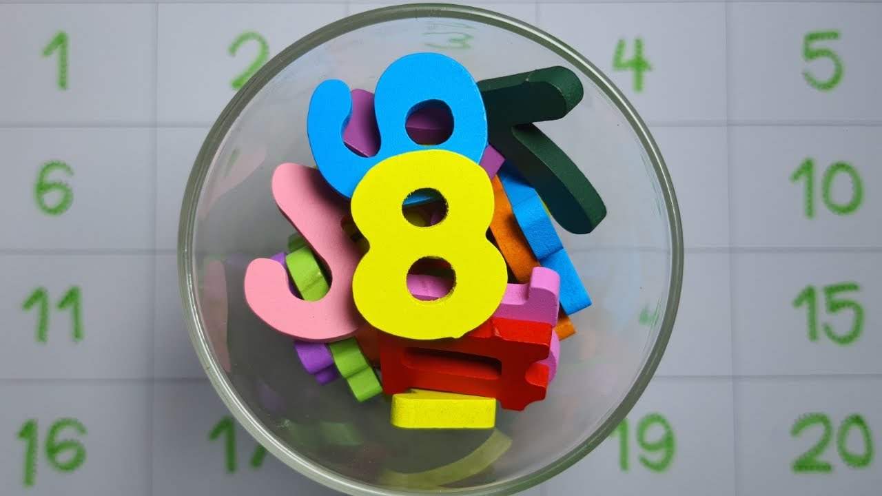 Learning numbers, one two three four, 123 counting, counting numbers ...