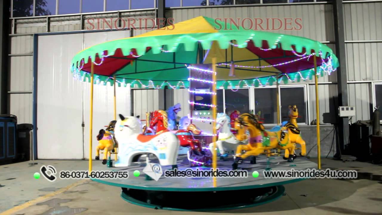 Portable carousel playground equipment for sale - YouTube