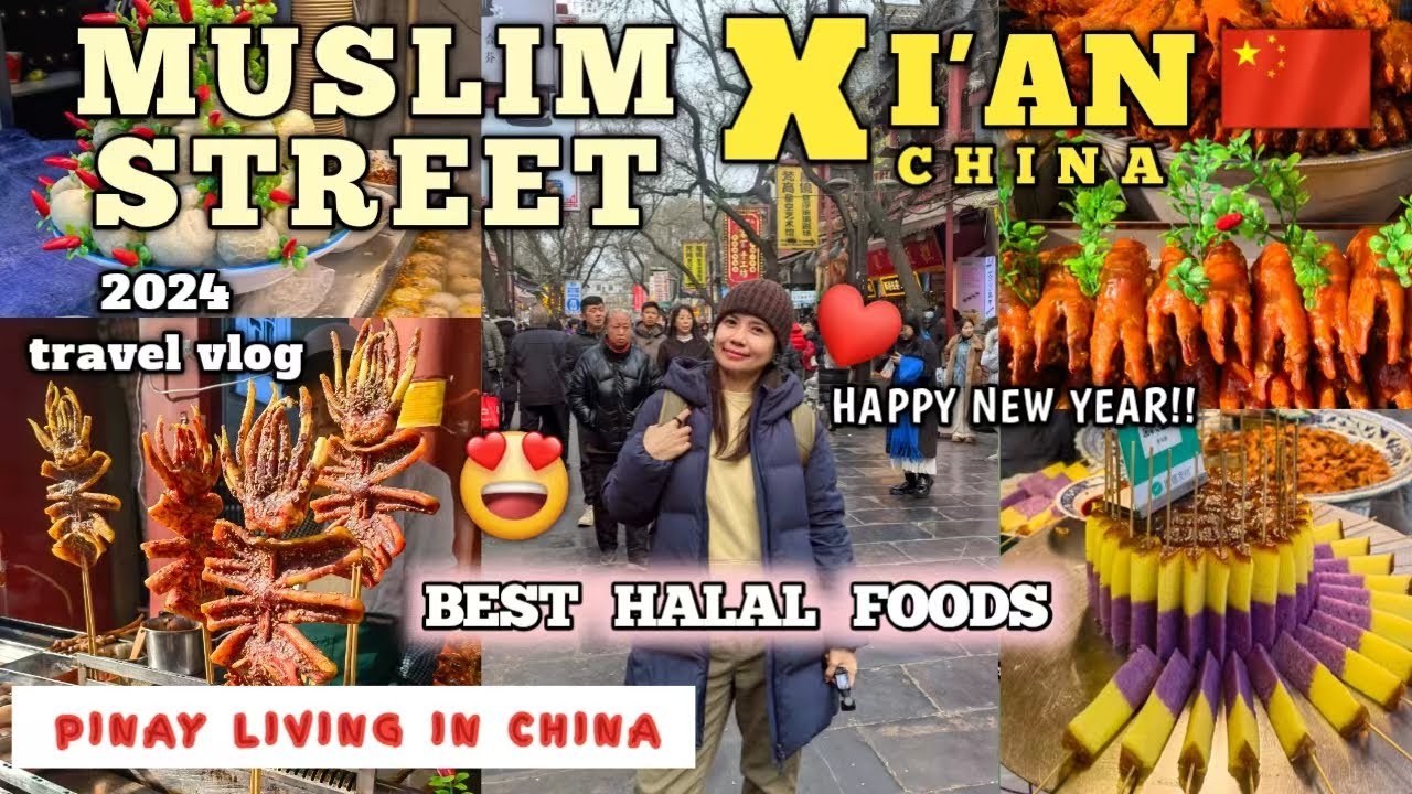 FOOD TRIP at MUSLIM QUARTER in XI'AN CHINA- BEST HALAL FOOD / MUSLIM ...