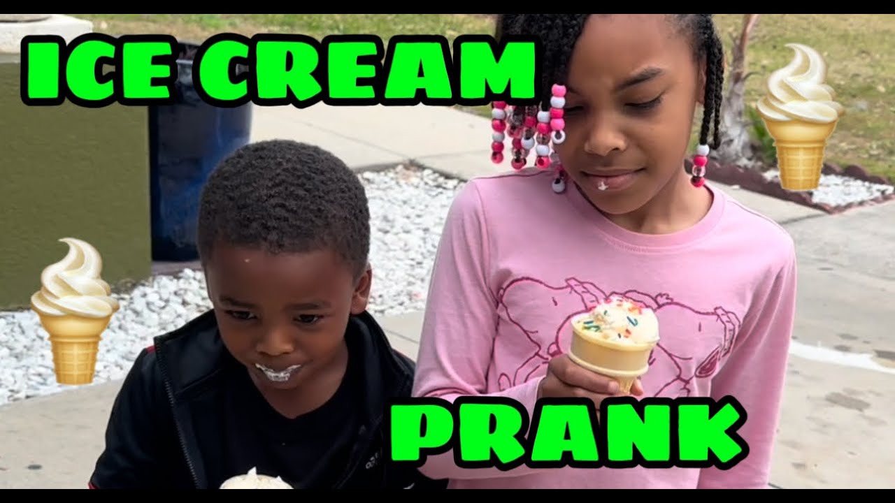 I PRANK THE KIDS WITH FAKE ICE CREAM (SUPER HILARIOUS) - YouTube