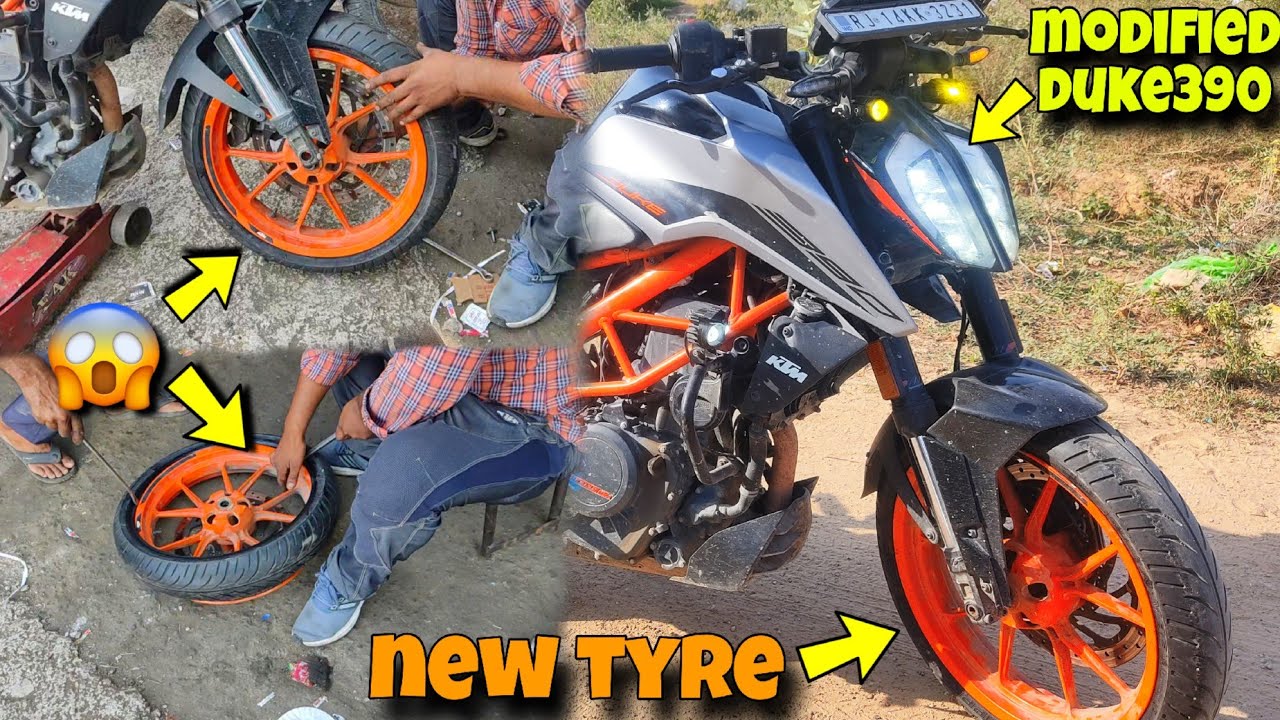 Modified Duke 390 bs6 2023 🔥 || New Tyres For Duke 390 🥵 || Modified ...