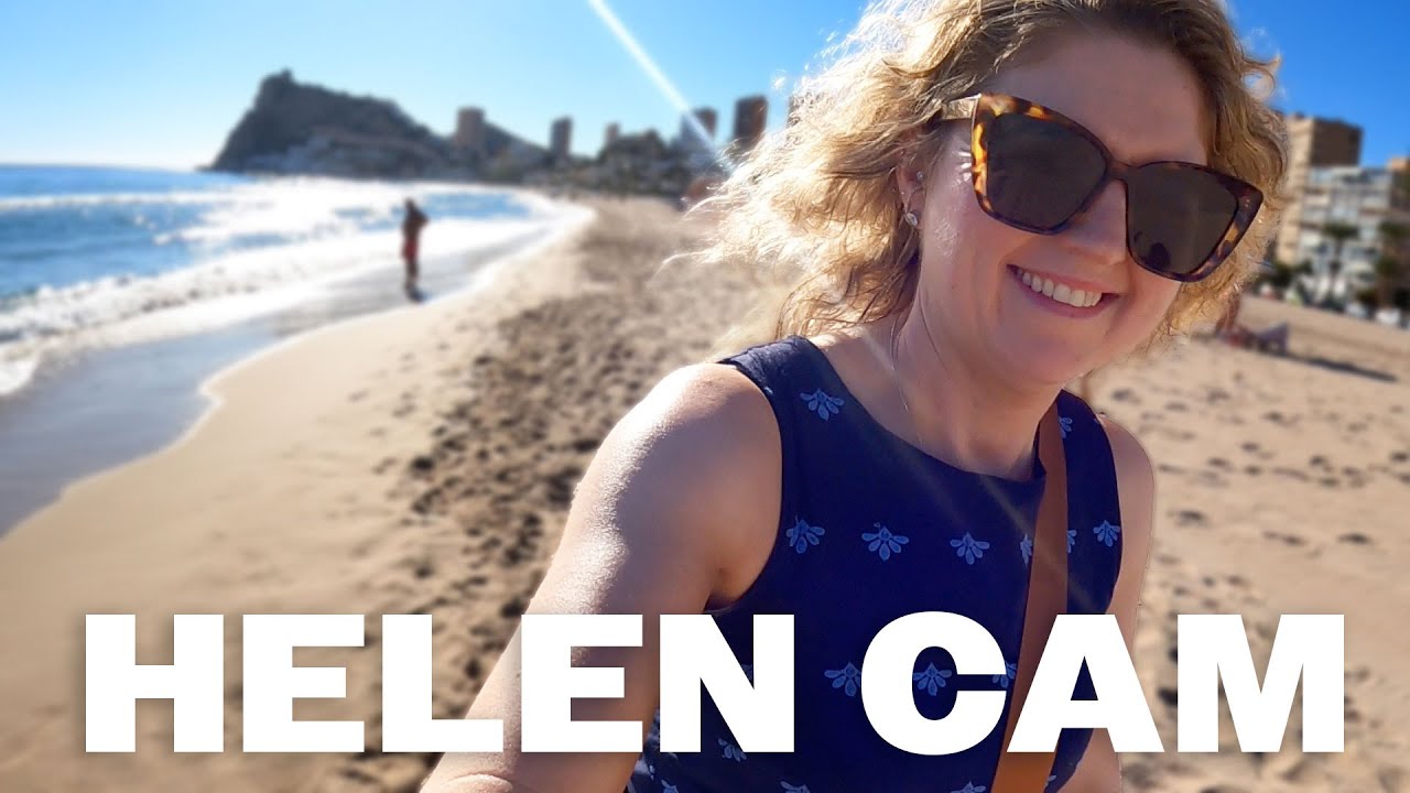 Helen Makes Her Own Vlog: A Walk Along Poniente Beach - YouTube