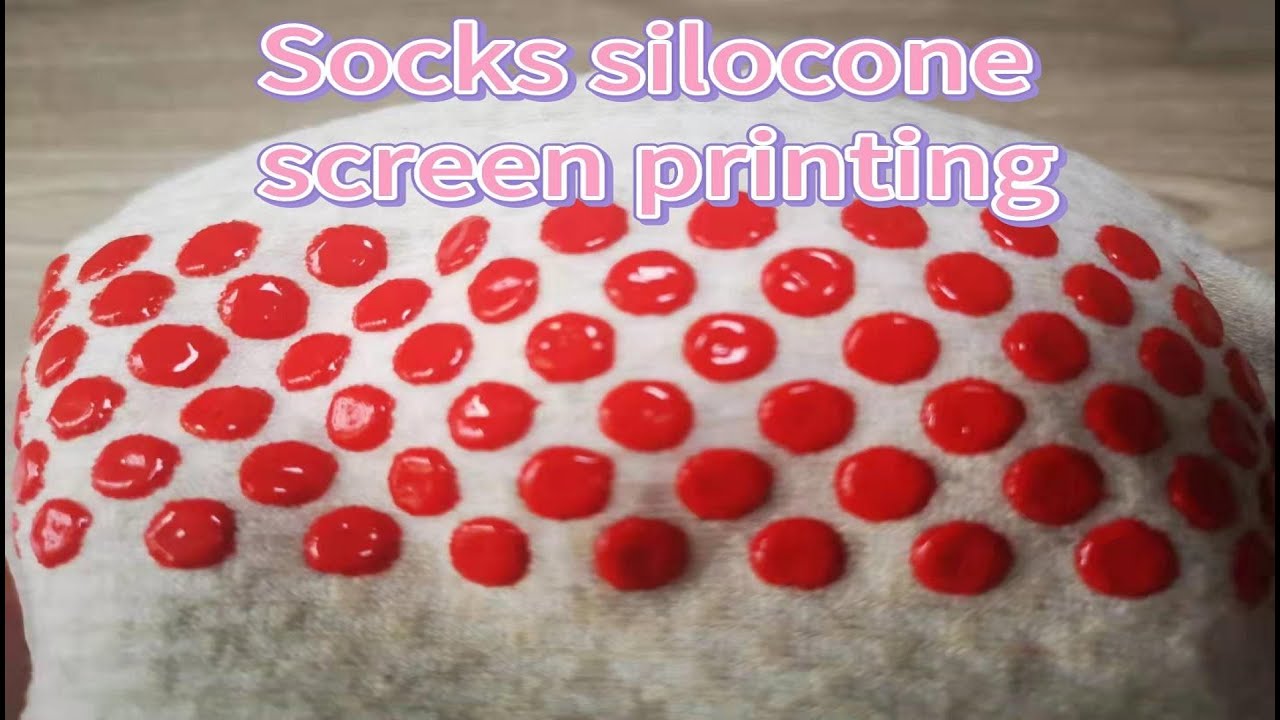 How to use socks silicone screen printing? - YouTube