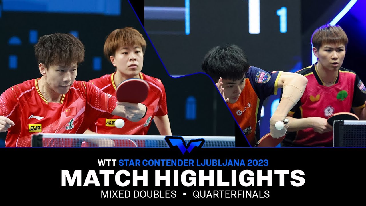 Lin Gaoyuan/Wang Yidi vs Lin Jun Yu/Chen Szu Yu | XD QF | WTT Star Contender Ljubljana 2023 ...