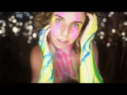 Floral Script Body Painting (artistic nudity/documentary)