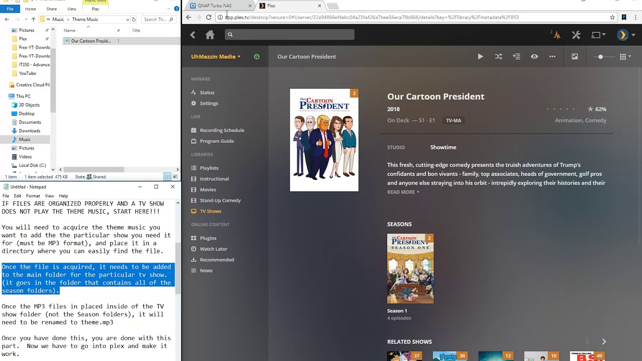 Add Theme Music To Tv Shows In Plex - YouTube