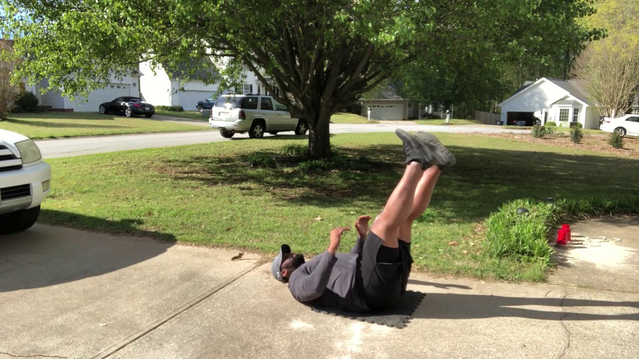 Supine Alternating Toe Touch - YouTube