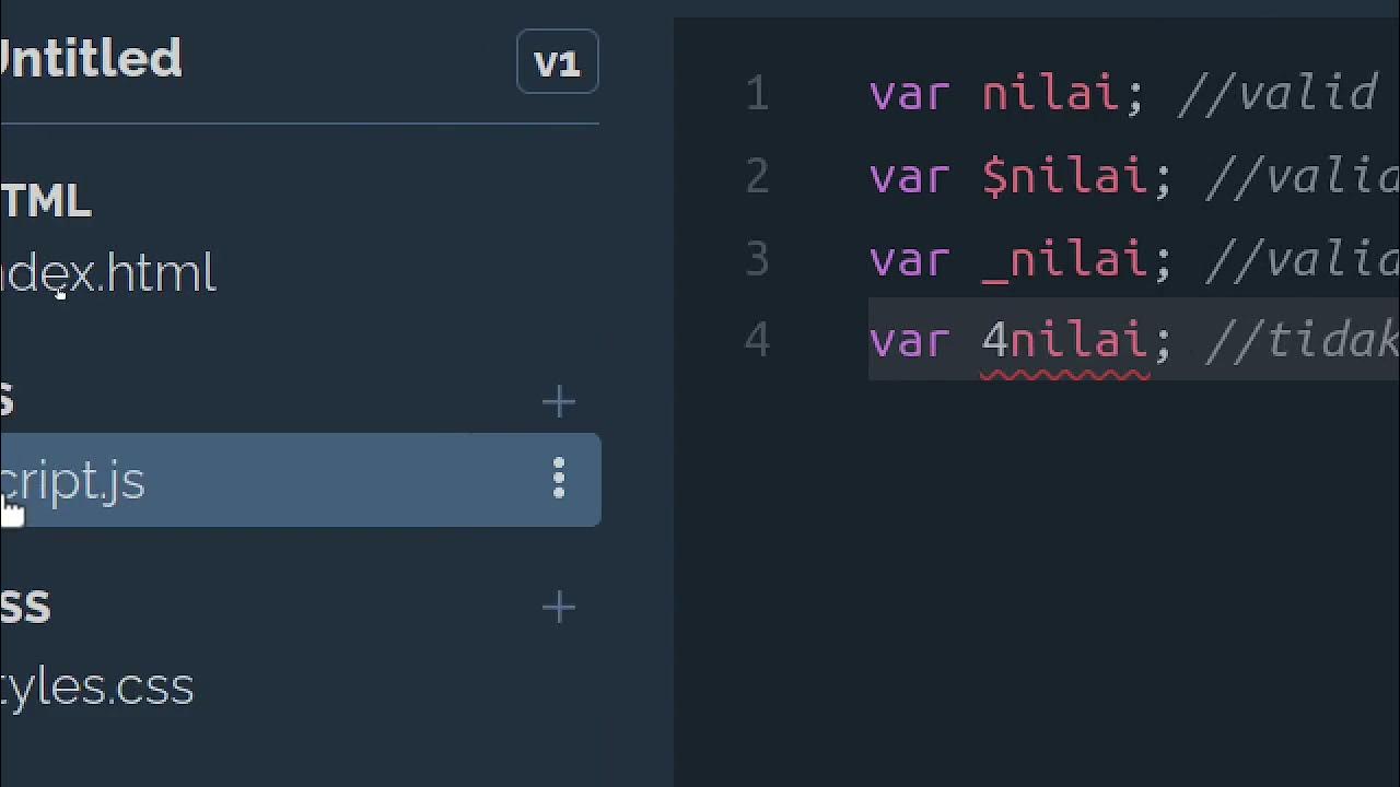 Belajar Javascript - Part 3. Membuat kode program dengan tipe data ...